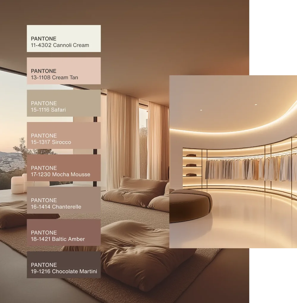 Kolor Roku Pantone 2025: 17-1230 Mocha Mousse